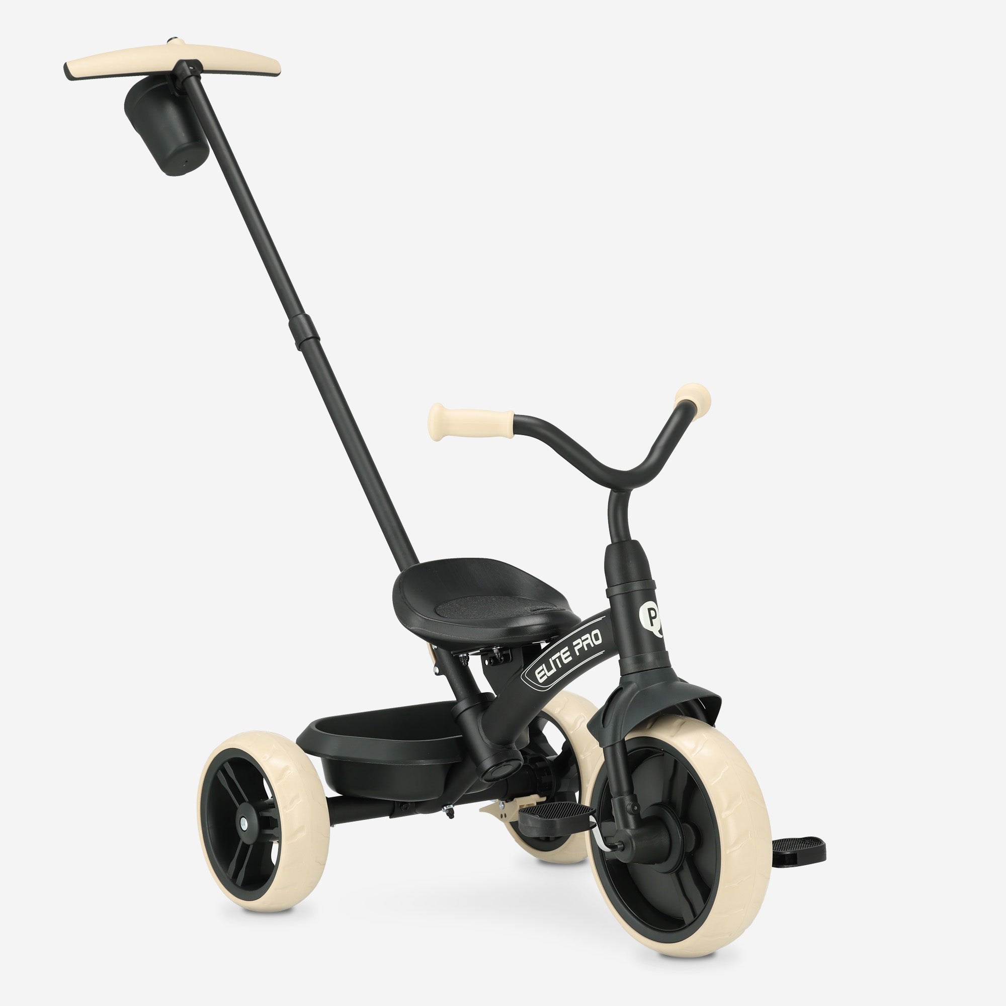 Qplay Elite Pro Luxe Driewieler Met Duwstang
